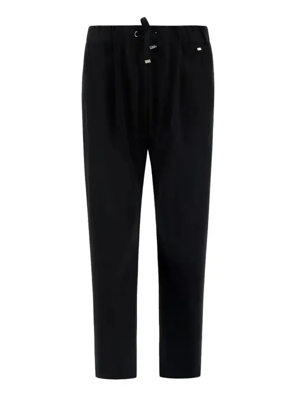 Herno Drawstring Cropped Trousers - Black