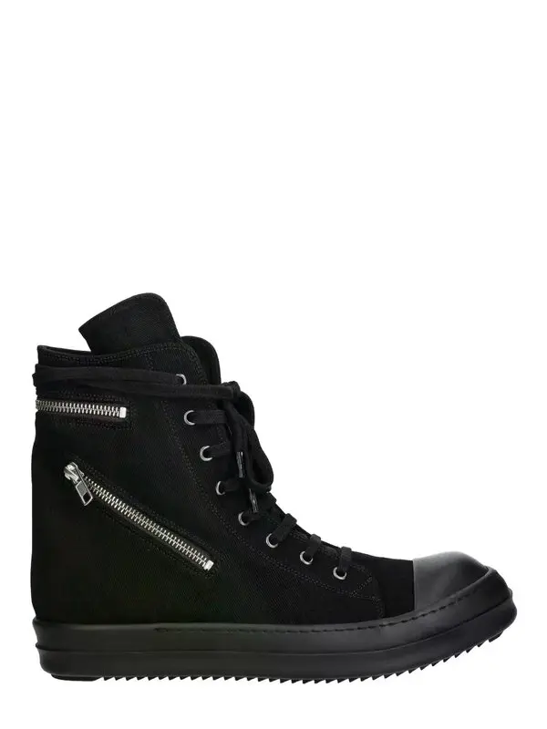 Rick Owens Cargo Sneaks Zip-detail Sneakers - Black