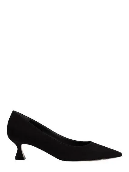 Marion Parke Flared Kitten Heel Pump - Black