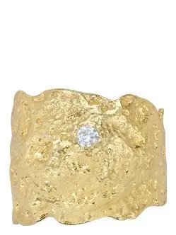 Ba&sh Anae Zircon Ring - Gold