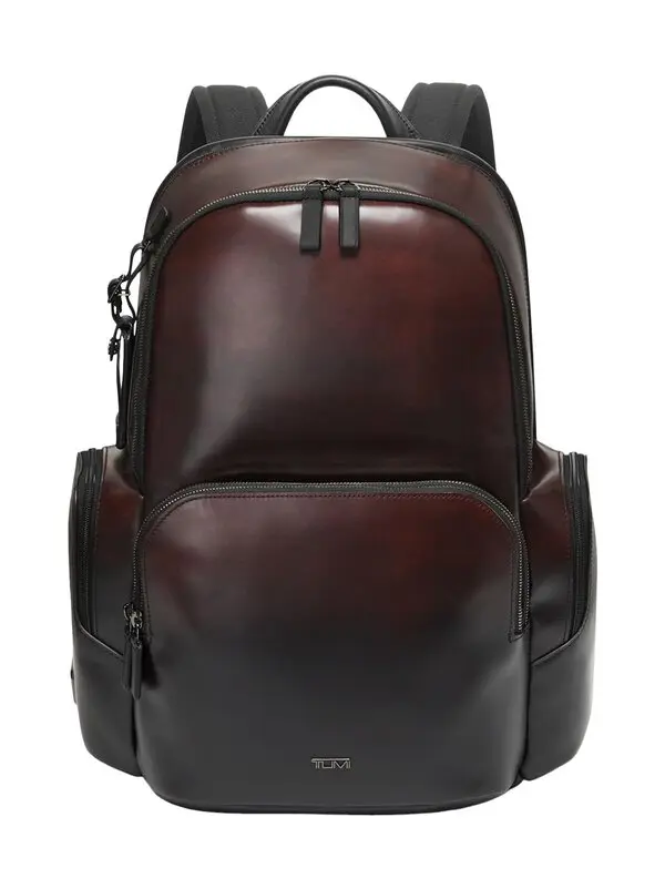 Tumi Hadden Leather Backpack - Burnished Wine Ombre