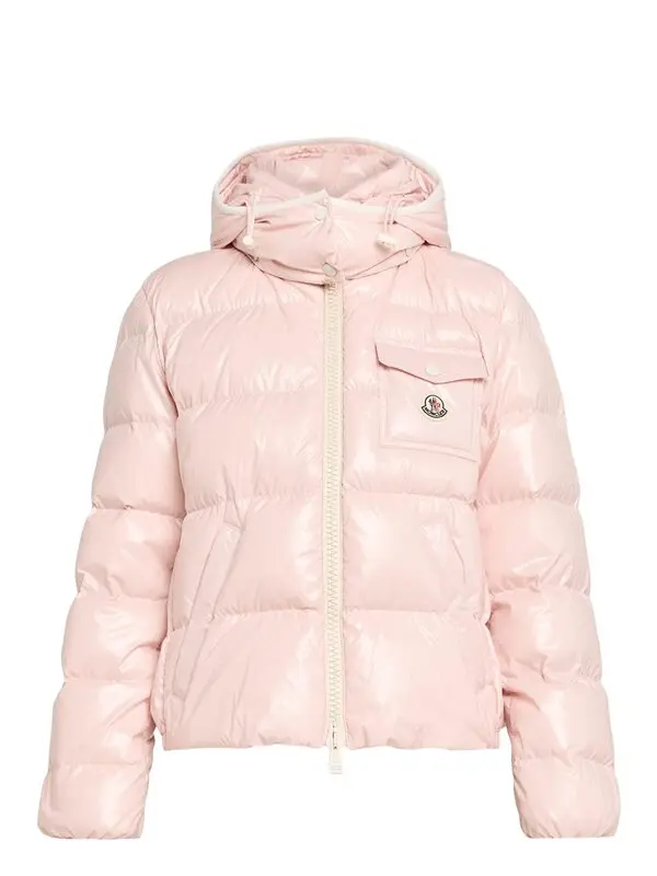 Moncler Andro Hooded Down Jacket - Pink