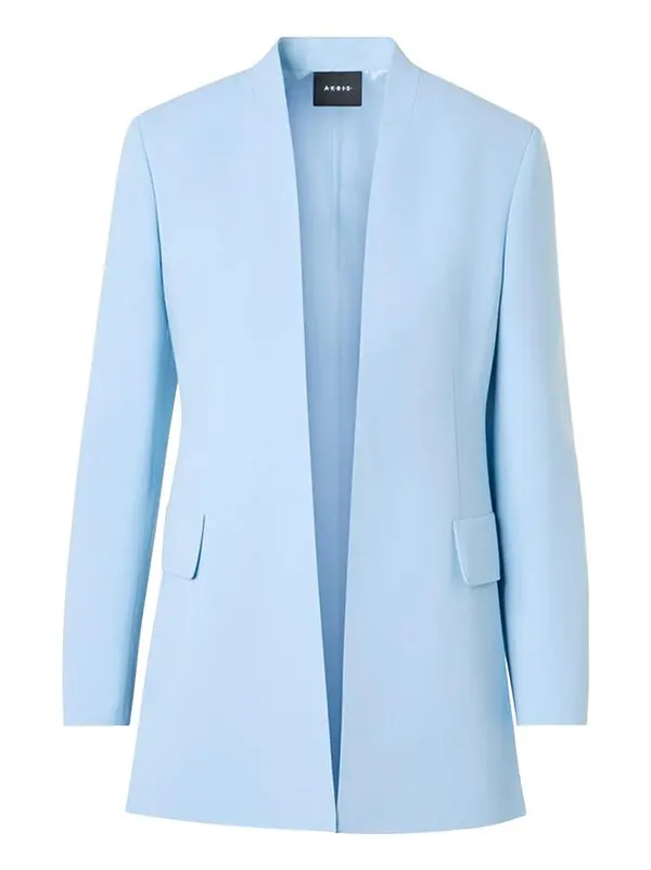 Akris Alvar Open Blazer - Powder Blue