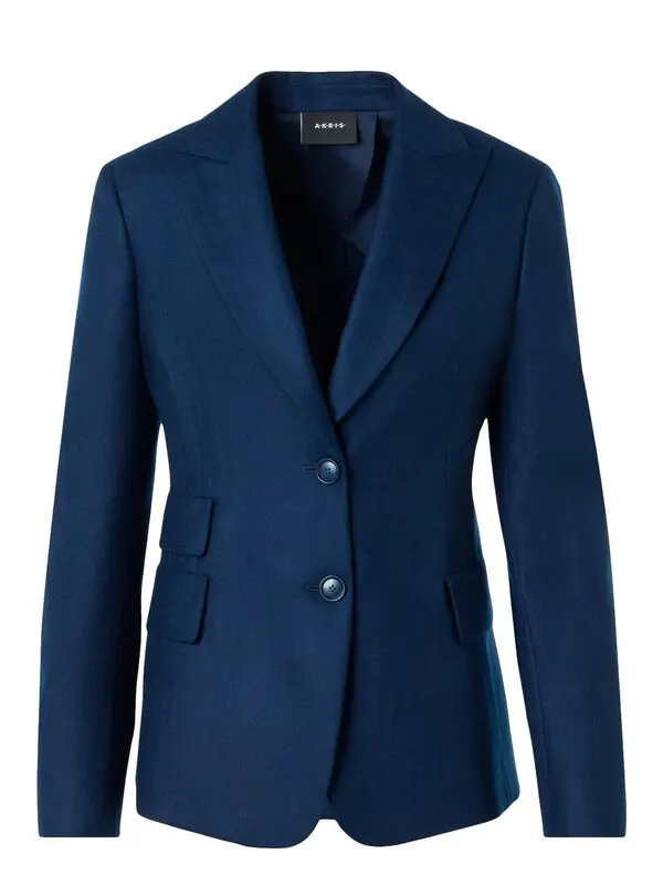 Akris Hans Cashmere Single-breasted Jacket - Navy