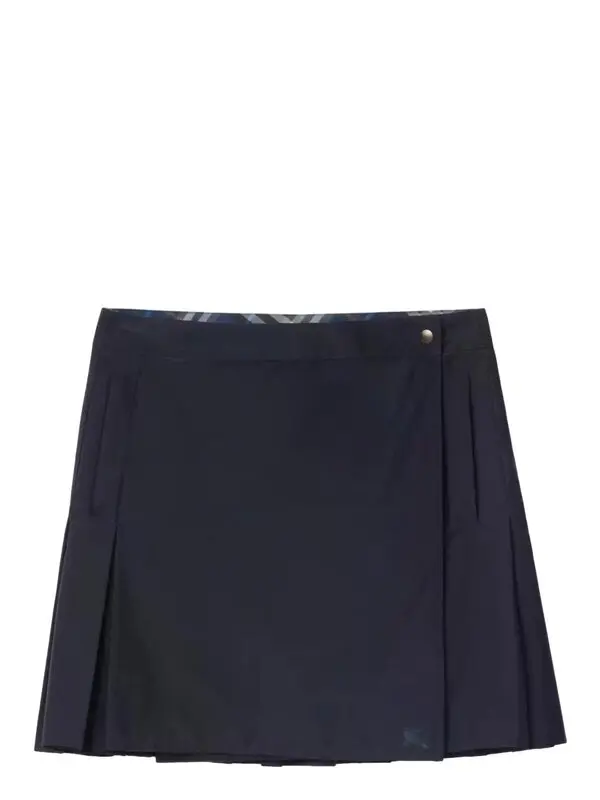 Burberry Wrap Mini Skirt - Blue