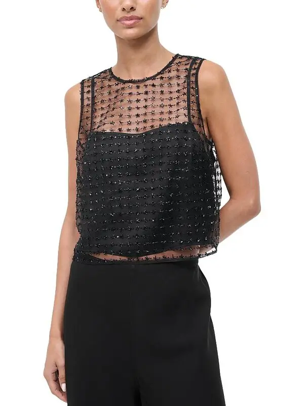 Staud Seraphina Top - Stardust Onyx