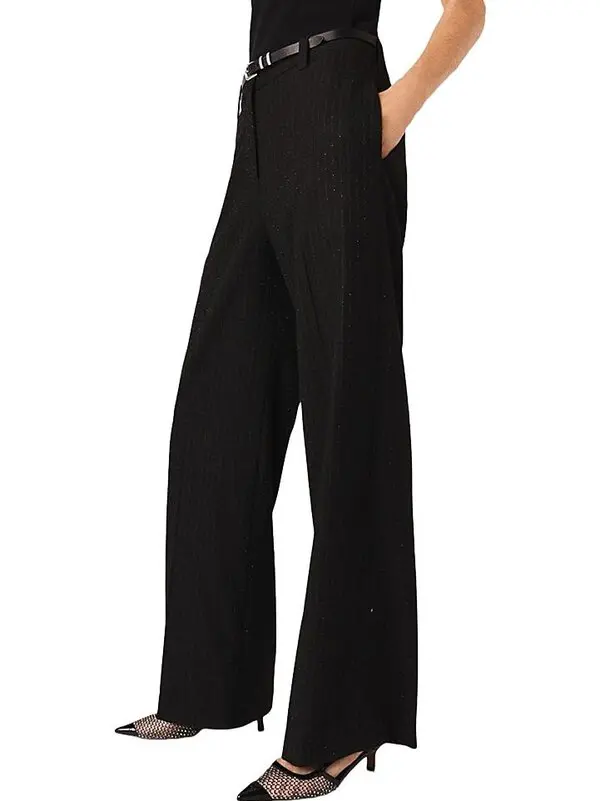 Maje Panoir Wide-leg Trousers - Black