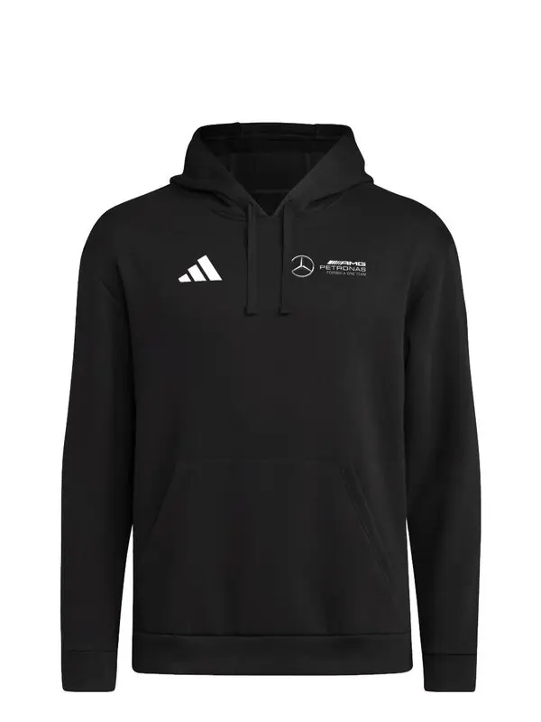 Adidas Mercedes-amg Petronas F1 Team Fleece Hooded Sweatshirt - Black