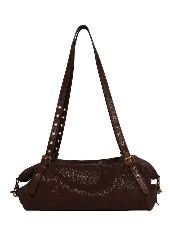 Miu Miu Leather Shoulder Bag - A