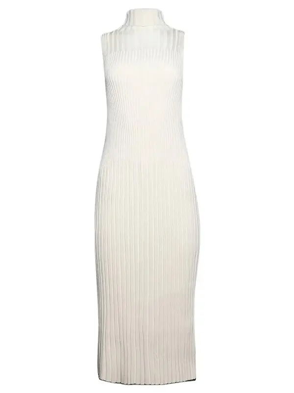 Proenza Schouler Maia Sleeveless Ribbed Knit Dress - Ivory