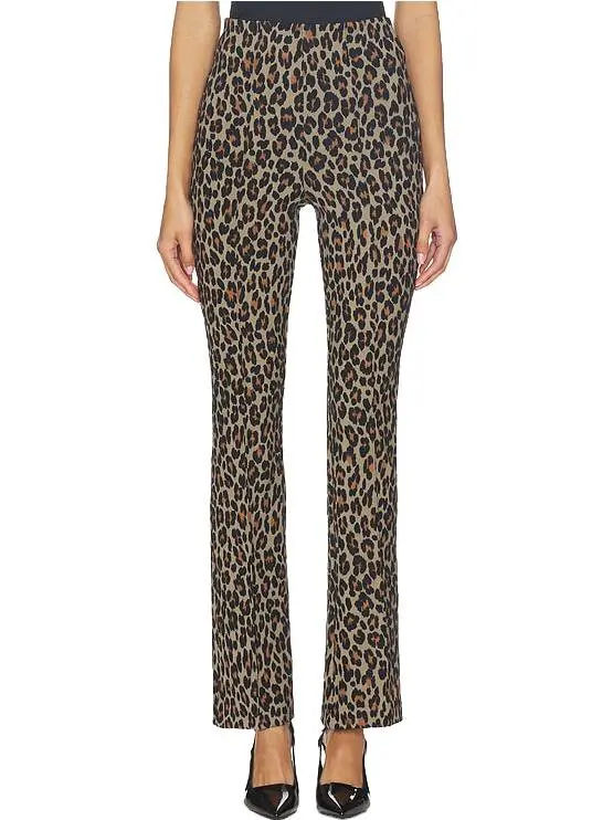Spanx Smooth Ponte Micro Flare - Leopard Print