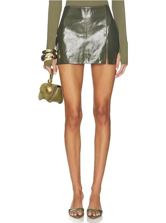 NAKEDVICE X The Betty Mini Skirt - Olive