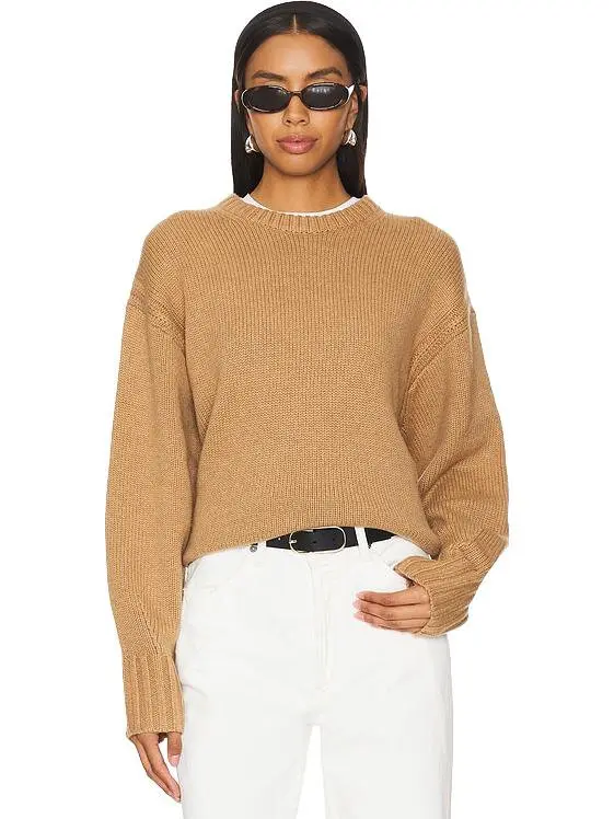Guest In Residence Cozy Crew Sweater - Almond