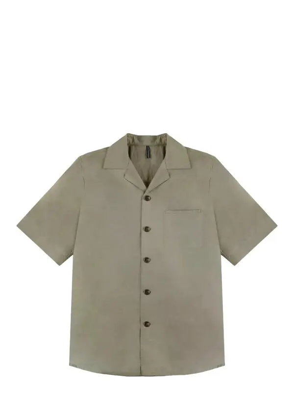 Incotex Camp-collar Short-sleeves Shirt - Green