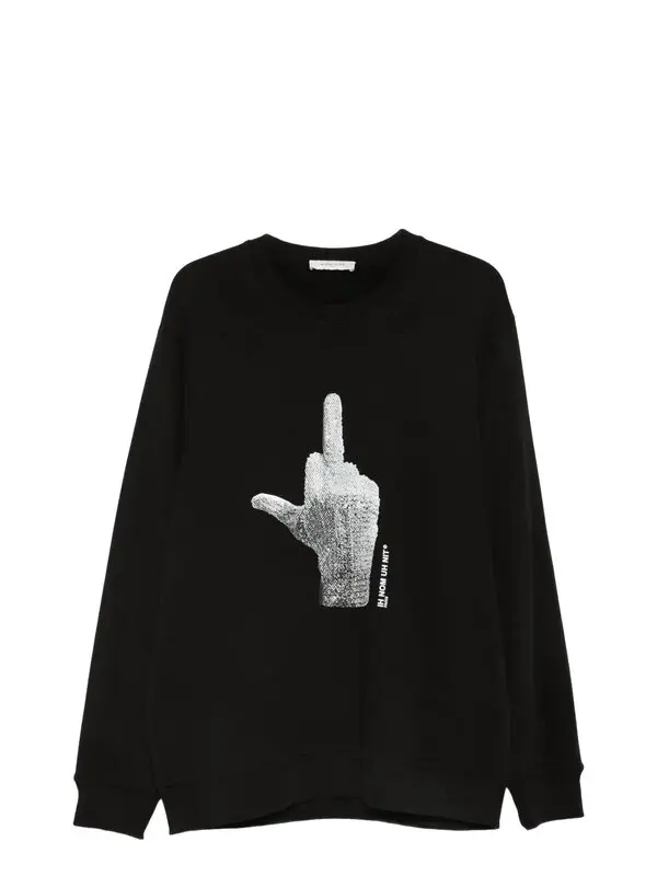 IH NOM UH NIT Diamond-glove Sweatshirt - Black