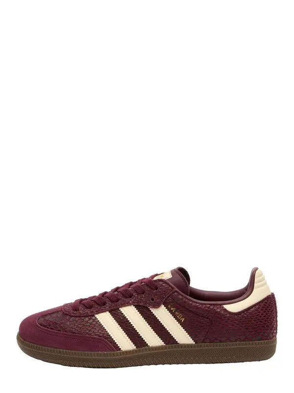 Adidas Samba Og Sneakers - Maroon/cream White/gold Metallic