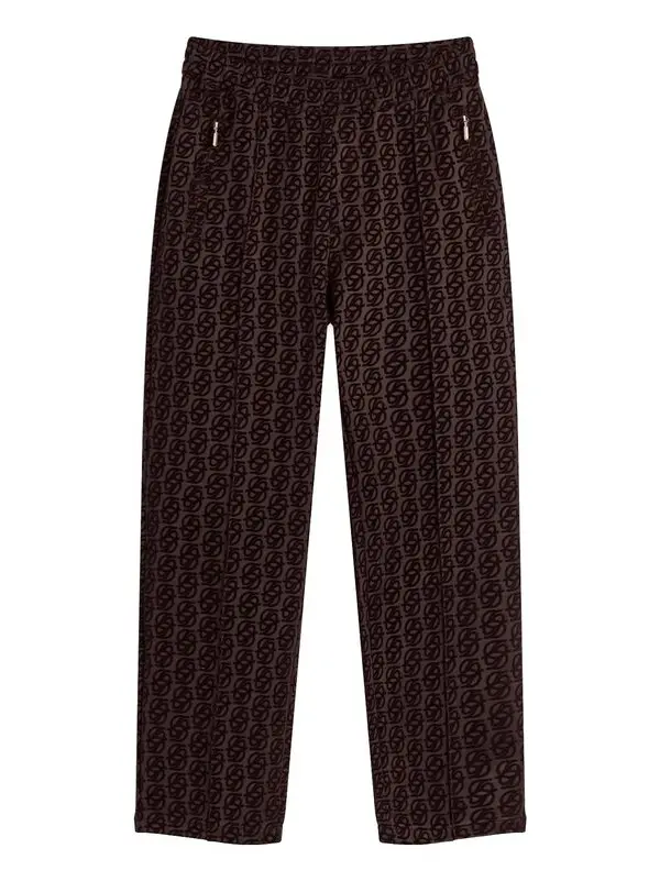 Drole De Monsieur Monogrammed Tracksuit Trousers - Dark Brown