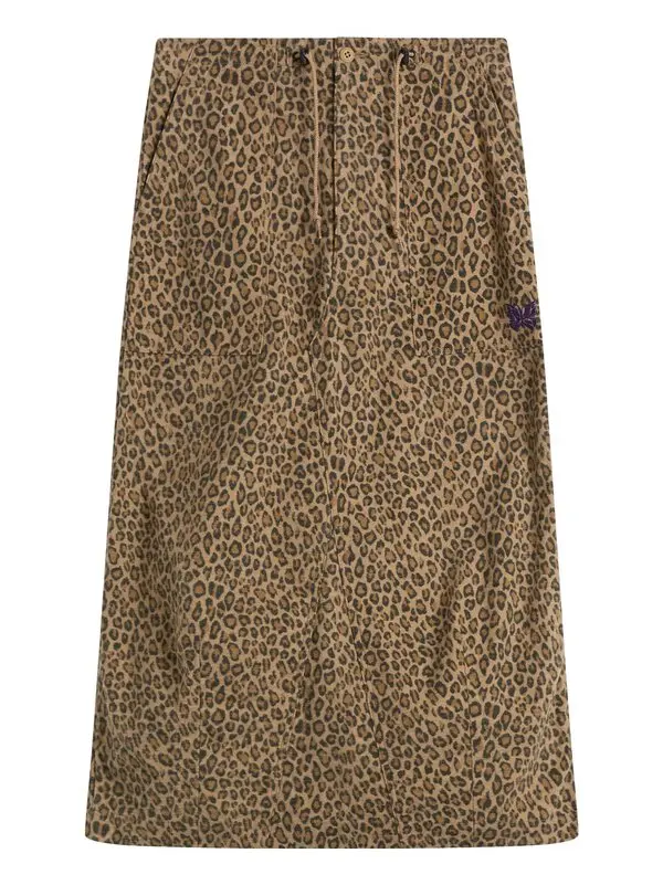 Needles String Fatigue Skirt - Leopard