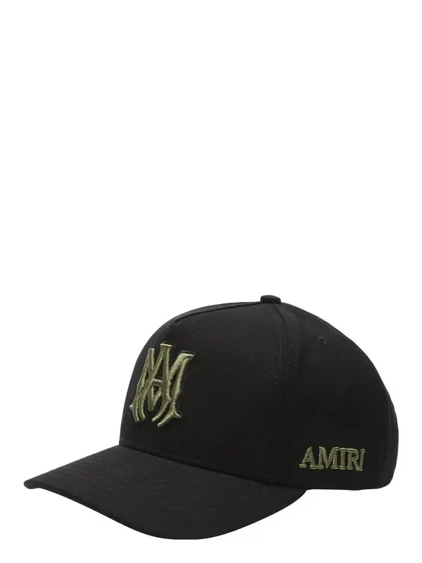 Amiri Ma Outline Canvas Cap - Black