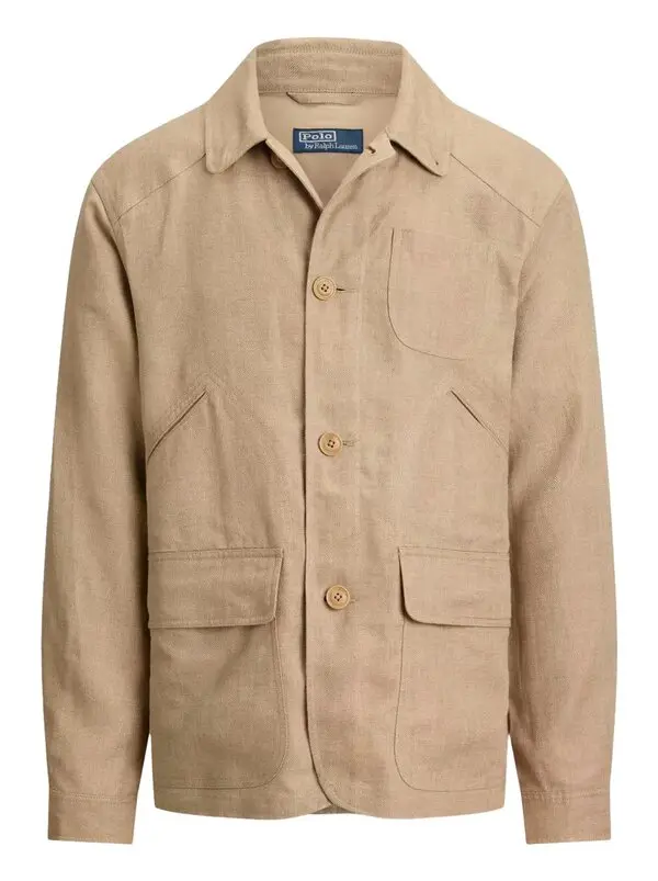 Polo Ralph Lauren Herringbone Pocket Jacket - Neutrals