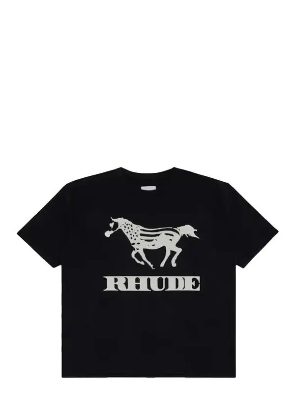 Rhude Dinero Tee Shirt - Vintage Black