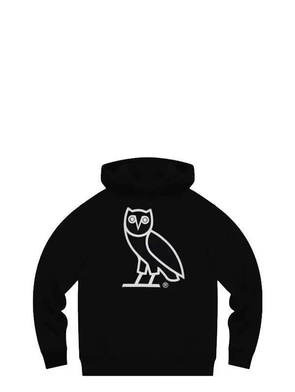 OVO After Dark Glow In The Dark Og Owl Hoodie - Black
