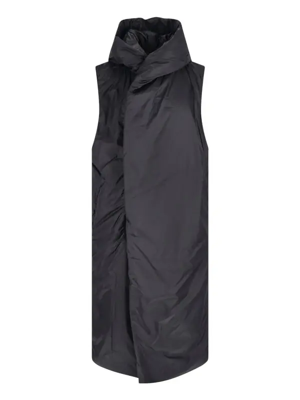 Rick Owens Concordians Sleeveless Coat - Black