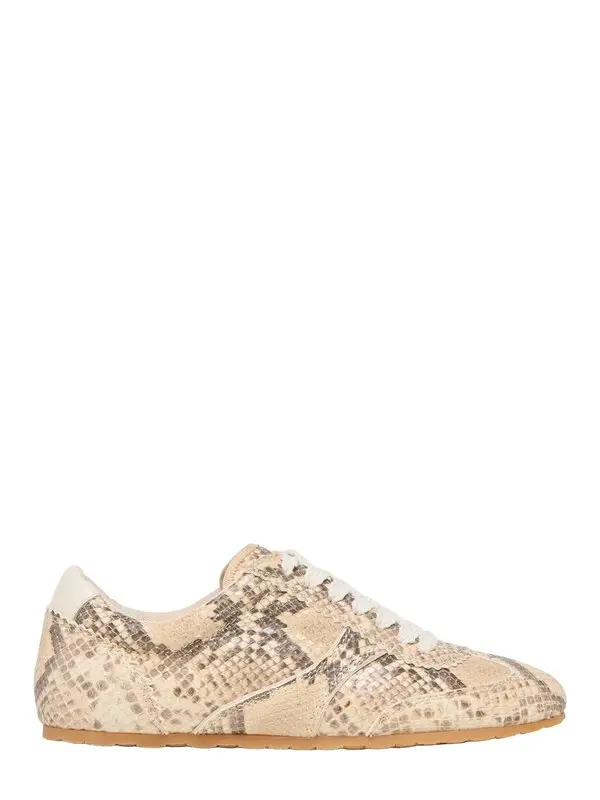 DOLCEVITA Dorie Sneakers - Natural Snake Embossed Leather