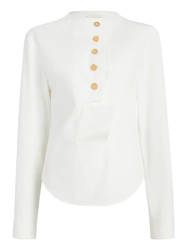 Khaite Poe Top - Chalk