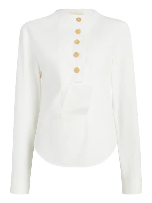 Khaite Poe Top - Chalk