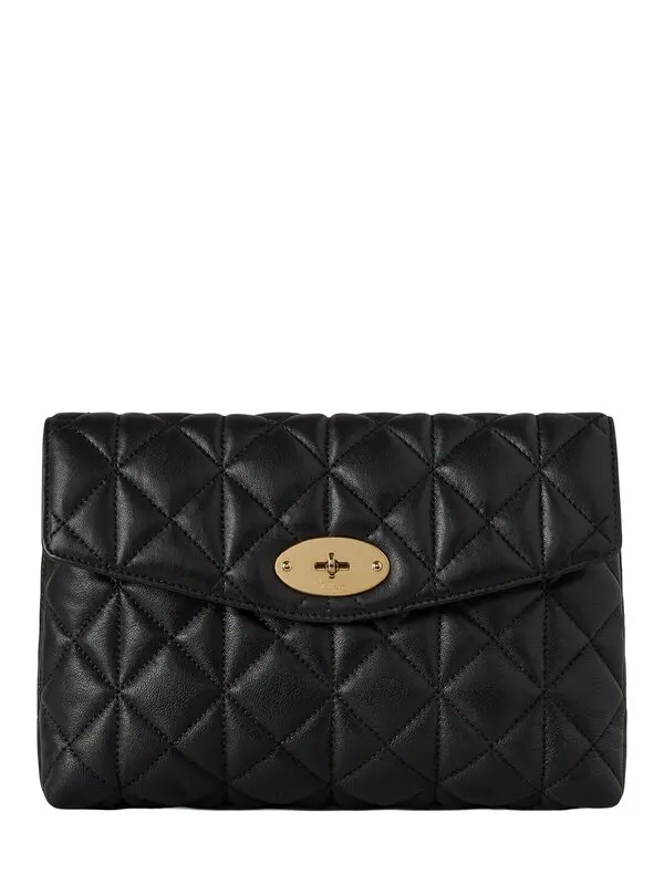 Mulberry Large Leather Darley Cosmetic Pouch - Black