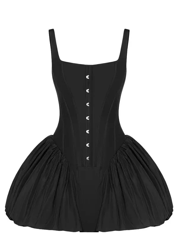 MILLA Corset Mini Dress - Black