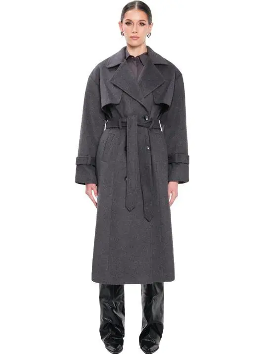 OW Matilda Wool Coat - Charcoal Grey