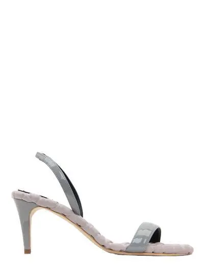Aera Claudia Vegan Slingback Heel Sandal - Grey Patent