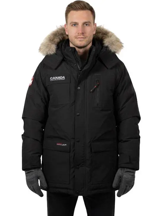 CANADA WEATHER GEAR Heavyweight Arctic Parka - Black