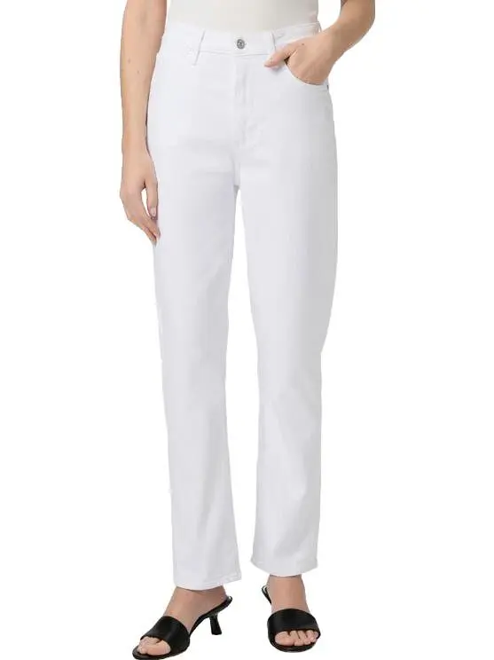 Paige Billy High-waist Ankle Straight Leg Jeans - Crisp White