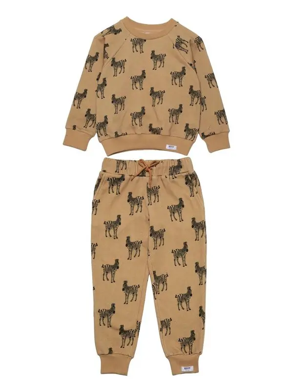 WORTHY THREADS Loungewear Set - Zebra