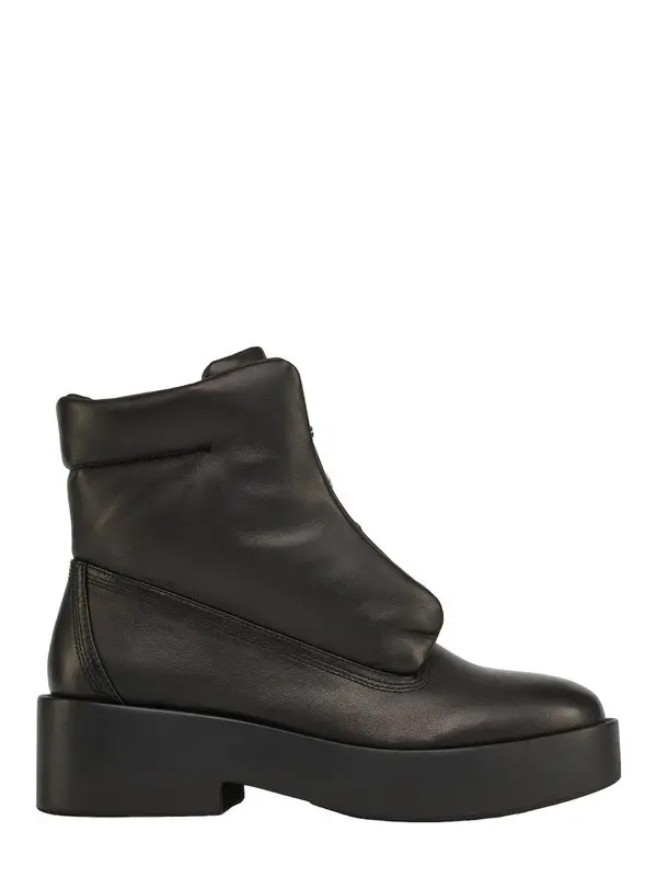J/SLIDES NYC Darina Leather Mid Boot - Black