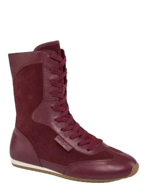 J/SLIDES NYC Phoenix High Top Sneaker - Medium Red