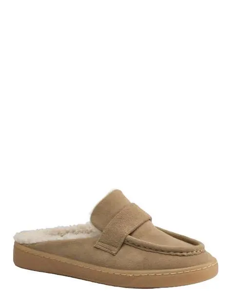 J/SLIDES NYC Hudson Suede Mules - Beige/khaki