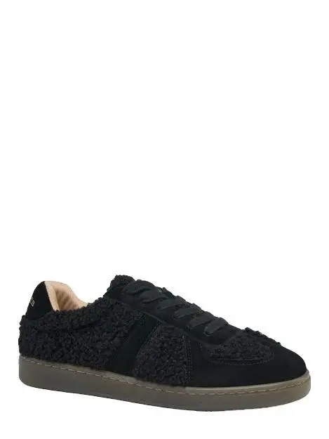 J/SLIDES NYC Heidi Shearling Sneaker - Black