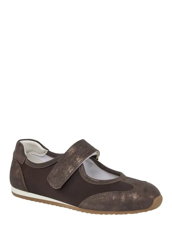 J/SLIDES NYC Patricia Mary Jane Sneakers - Dark Brown
