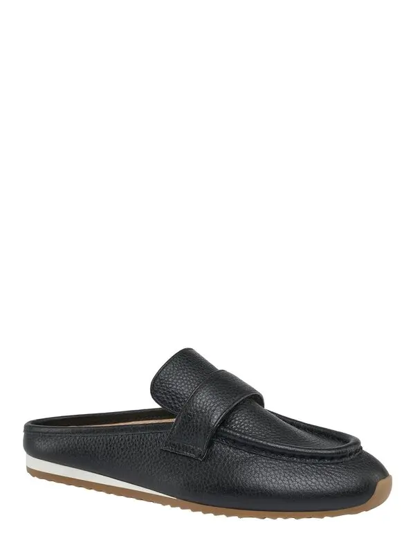 J/SLIDES NYC Paula Leather Mule - Black