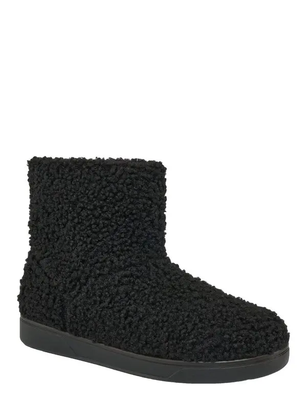 J/SLIDES NYC Honor Shearling Ankle Boot - Black