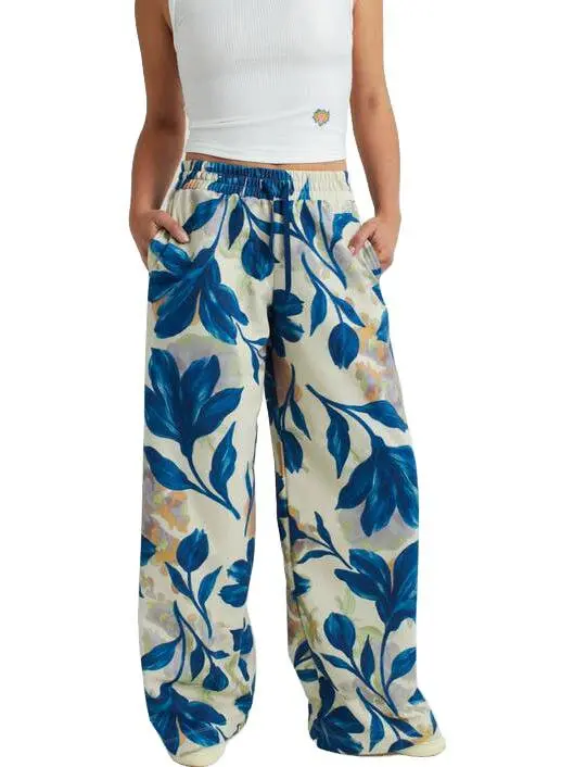 FLORENCIA DAVALOS Tracker Pant - Blue Flowers