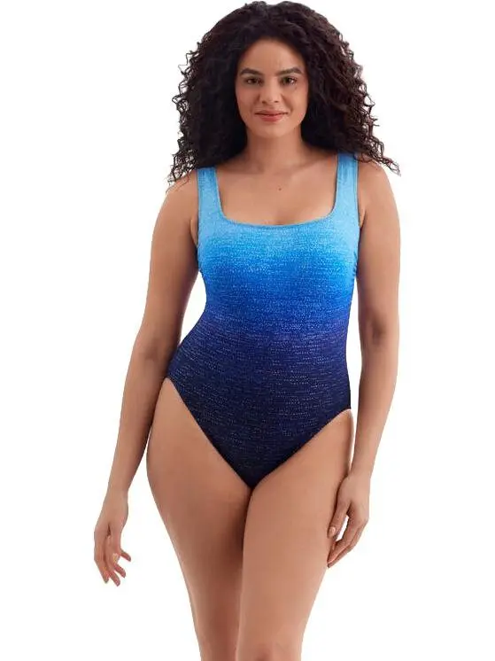 LONGITUDE Double X-back Tank One-piece Swimsuit - Twinkling Lights