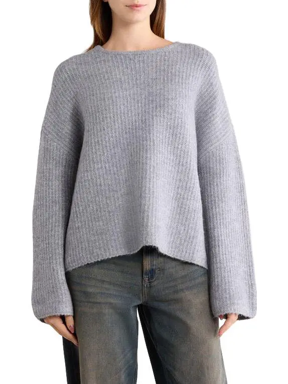 PACSUN Crewneck Sweater - Heather Grey
