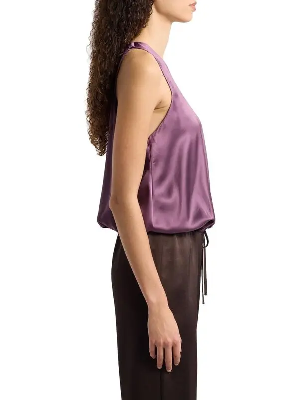 Deluc Leonard Crop Sleeveless Top - Malbec