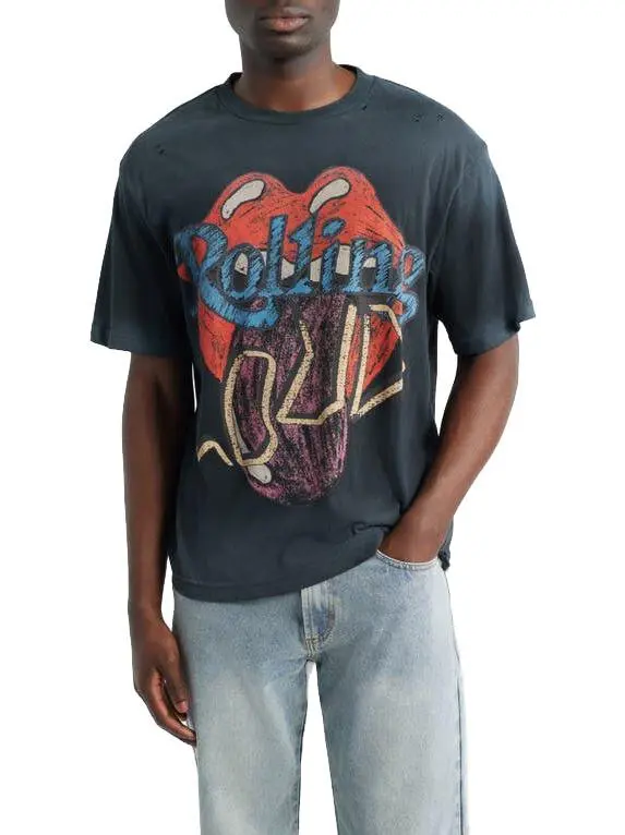 ROLLING LOUD Loud Band Graphic T-shirt - Washed Black