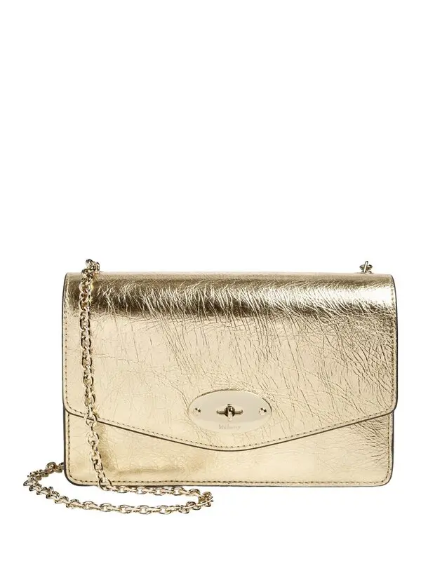 Mulberry Small Darley Crinkled Leather Crossbody Bag - Somerset Gold
